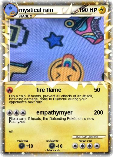 Pokémon mystical rain - fire flame - My Pokemon Card