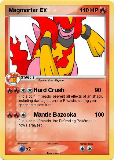 Pokémon Magmortar EX 7 7 - Hard Crush - My Pokemon Card