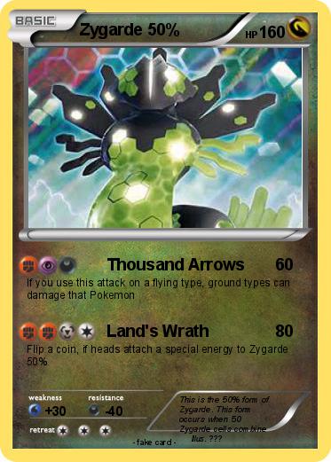 Pokémon Zygarde 50 21 21 - Thousand Arrows - My Pokemon Card