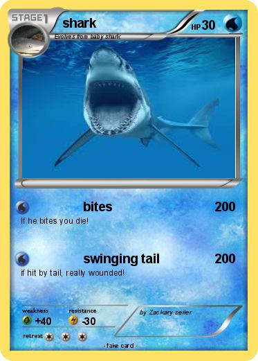 Pokémon shark 426 426 - bites - My Pokemon Card
