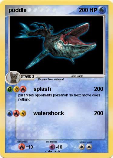 Pokémon puddle 11 11 - splash - My Pokemon Card