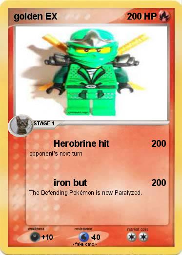 Pokémon golden EX 2 2 - Herobrine hit - My Pokemon Card