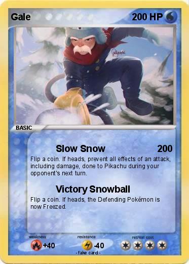 Pokémon Gale 51 51 - Slow Snow - My Pokemon Card
