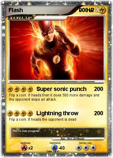 Pokémon Flash 000 000 - Super sonic punch - My Pokemon Card