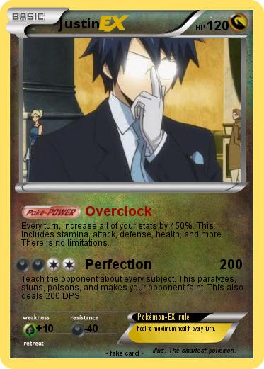 Pokémon Justin 7533 7533 - Overclock - My Pokemon Card
