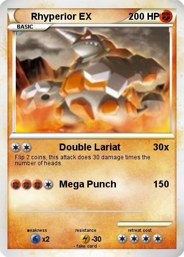 Pokémon Rhyperior EX 14 14 - Double Lariat - My Pokemon Card