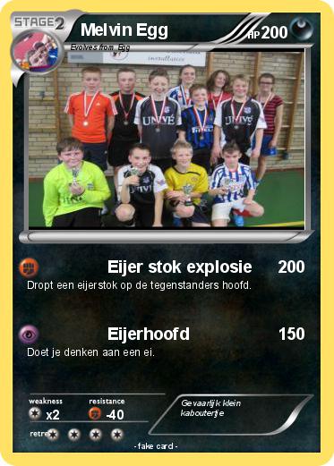 Pokémon Melvin Egg - Eijer stok explosie - My Pokemon Card