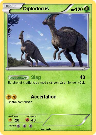 Pokémon Diplodocus 30 30 - Slag - My Pokemon Card