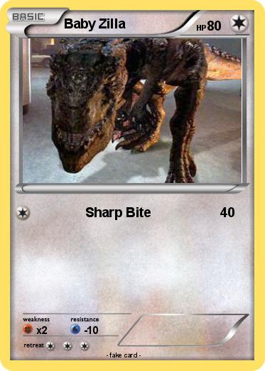 Pokémon Baby Zilla 4 4 - Sharp Bite - My Pokemon Card