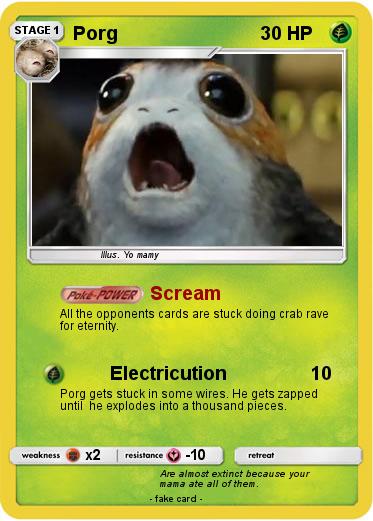 Pokémon Porg 63 63 - Scream - My Pokemon Card
