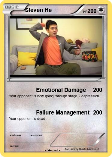 Pokémon Steven He 170 170 - Emotional Damage - My Pokemon Card