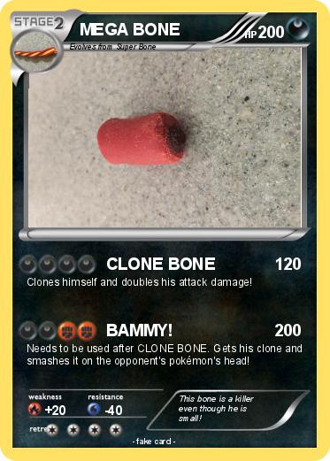 Pokémon MEGA BONE - CLONE BONE - My Pokemon Card
