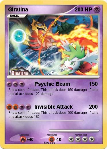 Pokémon Giratina 4749 4749 - Psychic Beam - My Pokemon Card