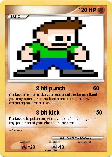 Pokémon 8 bit man - 8 bit punch - My Pokemon Card