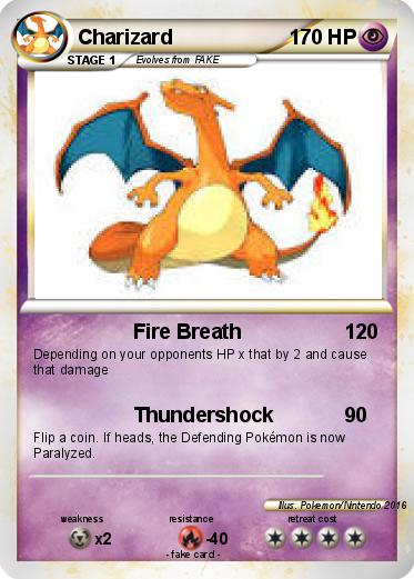 Pokémon Charizard 7562 7562 - Fire Breath - My Pokemon Card