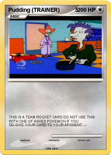 Pokémon Pudding TRAINER 5 5 - My Pokemon Card
