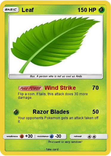 Pokémon Leaf 328 328 - Wind Strike - My Pokemon Card