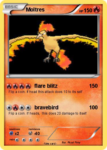 Pokémon Moltres 548 548 - flare blitz - My Pokemon Card