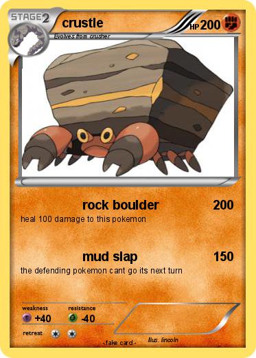 Pokémon crustle 46 46 - rock boulder - My Pokemon Card
