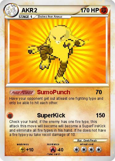 Pokémon AKR2 - SumoPunch - My Pokemon Card