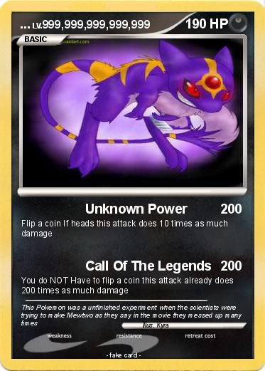 Pokémon 1 38676 38676 - Unknown Power - My Pokemon Card