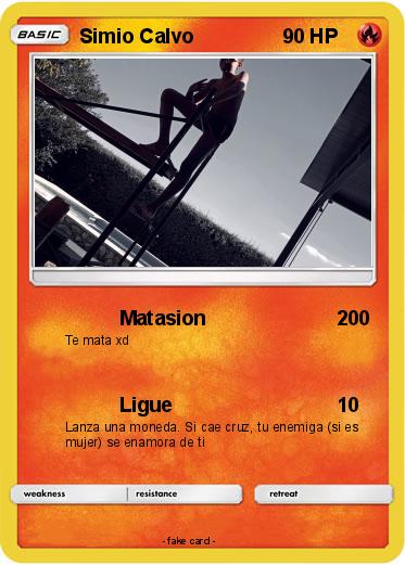 Pokémon Simio Calvo - Matasion - My Pokemon Card