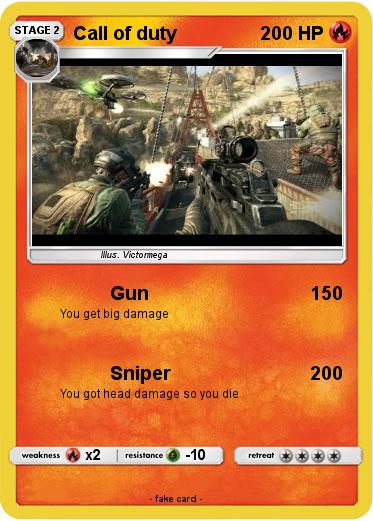 Pokémon Call of duty 705 705 - Gun - My Pokemon Card