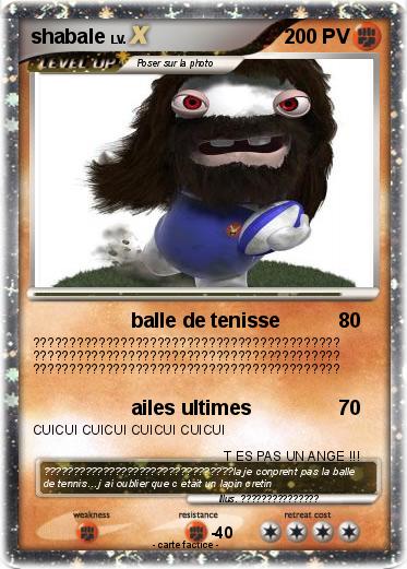 Pokémon shabale - balle de tenisse - Ma carte Pokémon