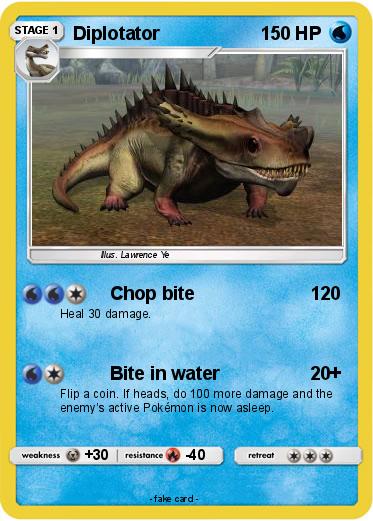 Pokémon Diplotator 1 1 - Chop bite - My Pokemon Card