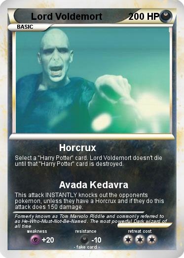 Pokémon Lord Voldemort 332 332 - Horcrux - My Pokemon Card