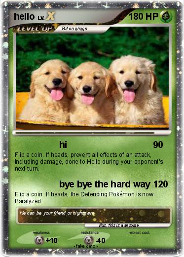 Pokémon hello 812 812 - hi - My Pokemon Card