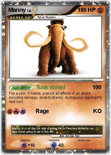 Pokémon Manny 63 63 - Tusk shield - My Pokemon Card