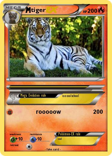 Pokémon tiger 1154 1154 - rooooow - My Pokemon Card