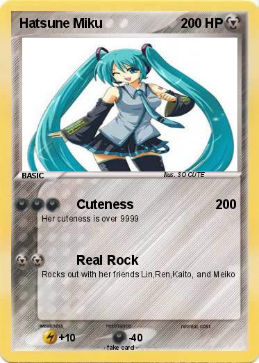Pokémon Hatsune Miku 331 331 - Cuteness - My Pokemon Card