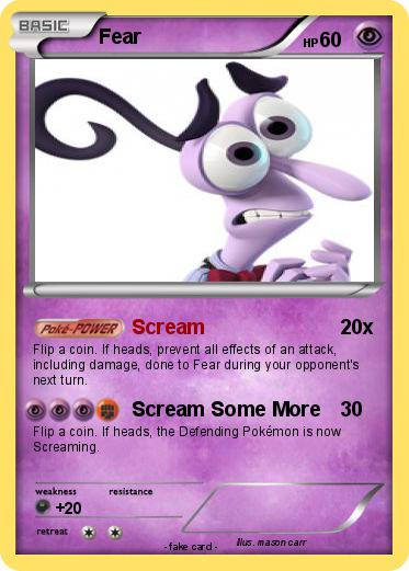 Pokémon Fear 101 101 - Scream - My Pokemon Card