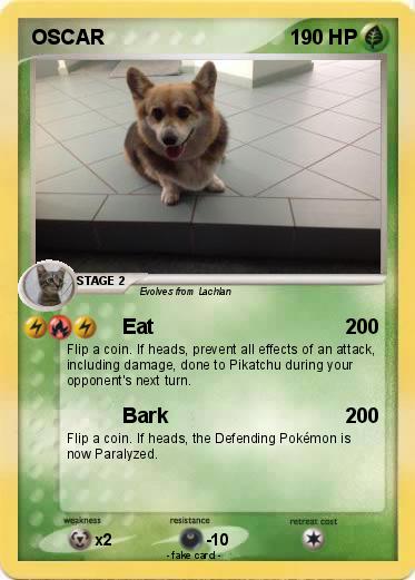 Pokémon OSCAR 315 315 - Eat - My Pokemon Card