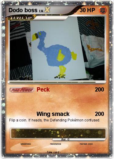 Pokémon Dodo boss - Peck - My Pokemon Card