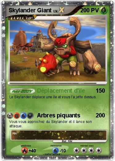 Pokémon Skylander Giant - Déplacement d'ile - Ma carte Pokémon
