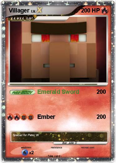 Pokémon Villager 116 116 - Emerald Sword - My Pokemon Card