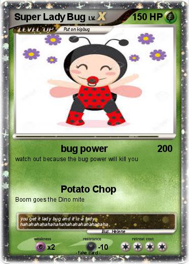 Pokémon Super Lady Bug - bug power - My Pokemon Card