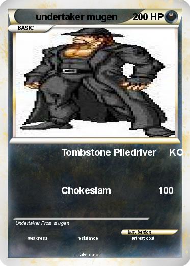 Pokémon undertaker mugen - Tombstone Piledriver KO - My Pokemon Card