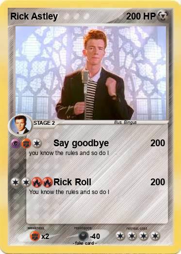 Pokémon Rick Astley 508 508 - Say goodbye - My Pokemon Card