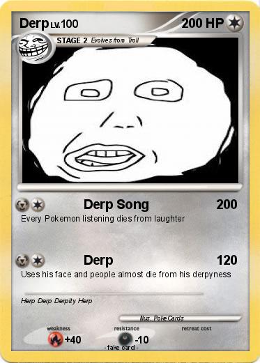 Pokémon Derp 409 409 - Derp Song - My Pokemon Card