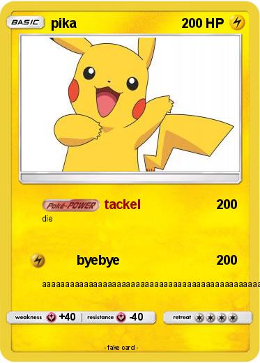 Pokémon pika 2071 2071 - tackel - My Pokemon Card