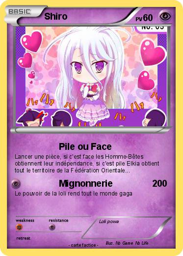Pokémon Shiro 28 28 - Pile ou Face - Ma carte Pokémon