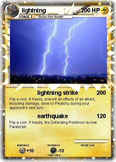 Pokémon lightning 1483 1483 - lightning strike - My Pokemon Card