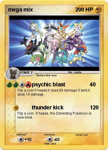 Pokémon mega mix 1 1 - psychic blast - My Pokemon Card