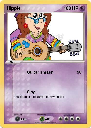 Pokémon Hippie 5 5 - Guitar smash 90 - My Pokemon Card