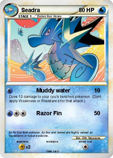 Pokémon Seadra 56 56 - Muddy water - My Pokemon Card