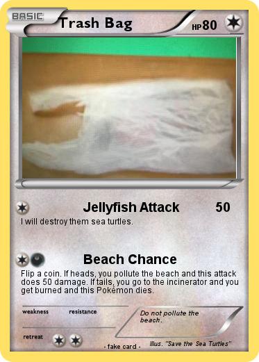 Pokémon Trash Bag 4 4 - Jellyfish Attack - My Pokemon Card